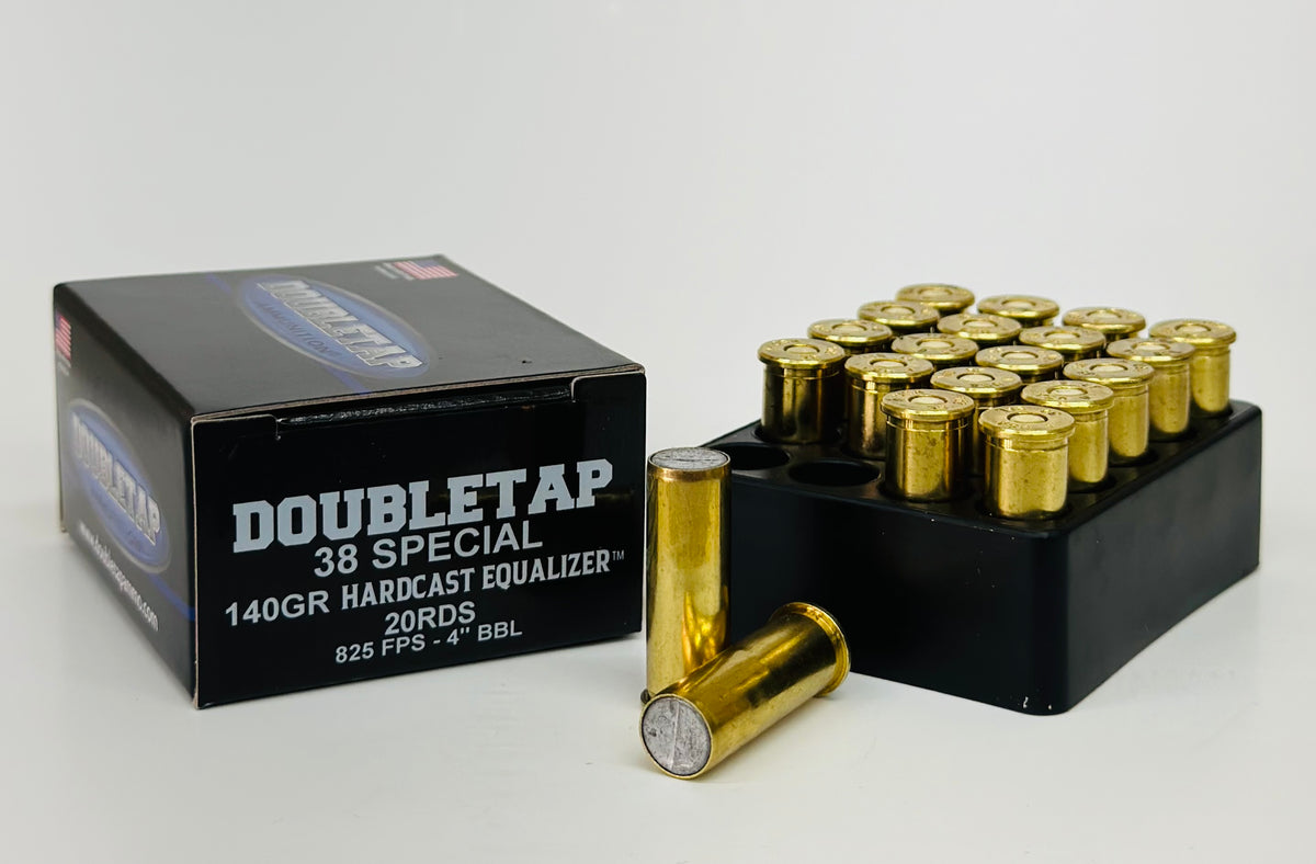 38 Special 140gr HARDCAST EQUALIZER 20rds – Doubletap Ammunition