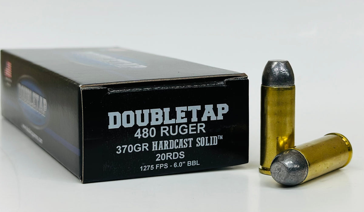 480 Ruger 370gr. Hardcast Solid™ 20rds – Doubletap Ammunition